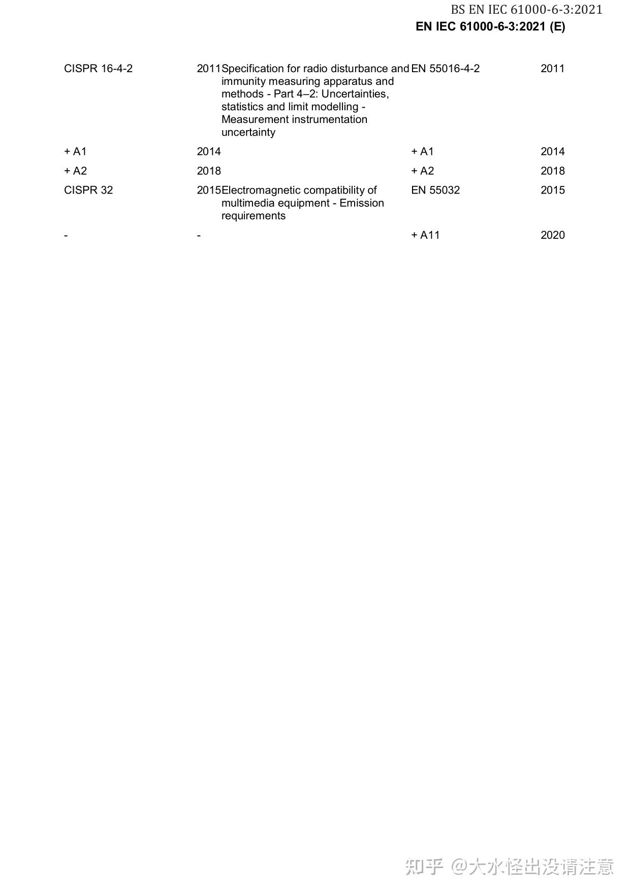 BS EN IEC 61000-6-3-2021 - 知乎