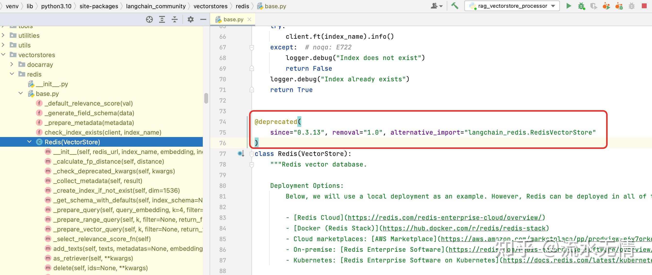 使用langchain_redis操作redis向量数据库问题排查记录 - 知乎