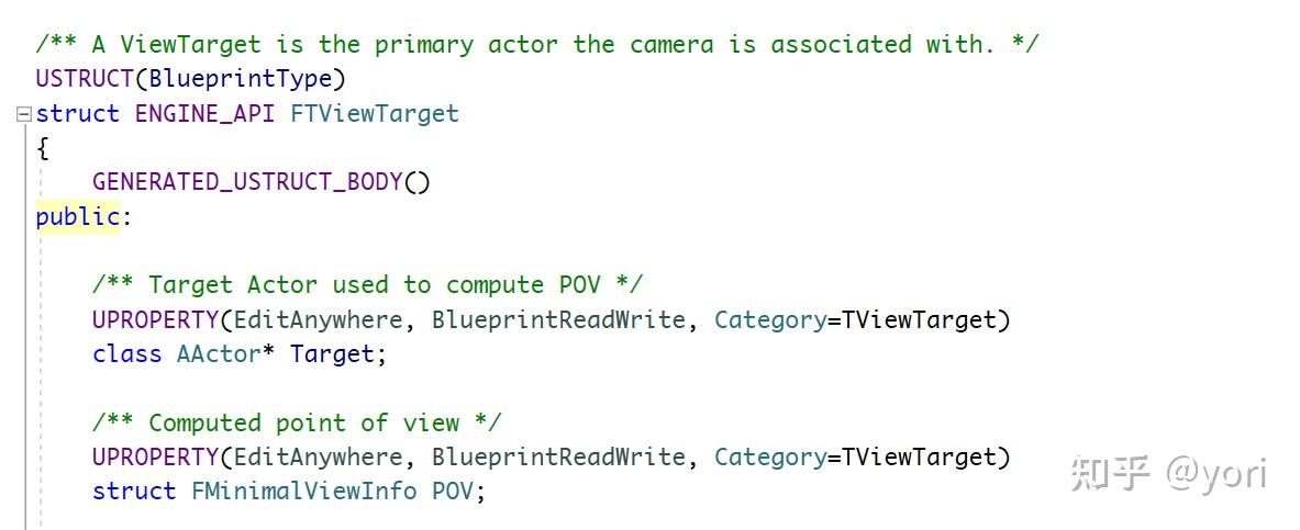UE4 Camera系统使用与源码分析 - 知乎