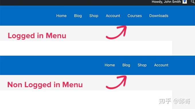 如何在 WordPress 中向登录用户显示不同的菜单 - 知乎