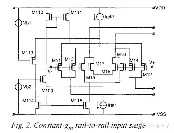 运算放大器跨导恒定轨到轨输入级（Constant-gm Rail-to-Rail Input Stage） - 知乎