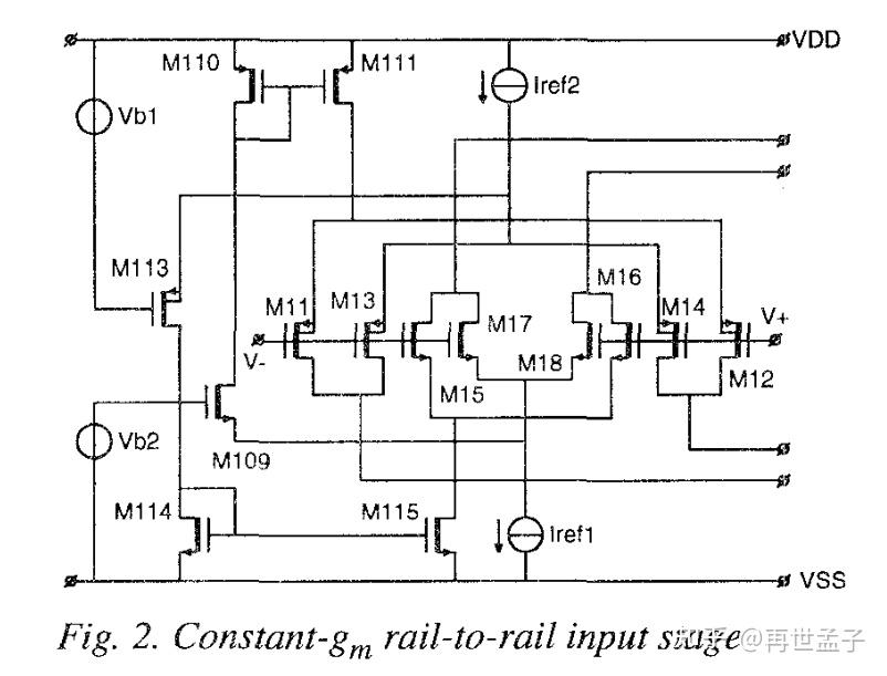 运算放大器跨导恒定轨到轨输入级（Constant-gm Rail-to-Rail Input Stage） - 知乎