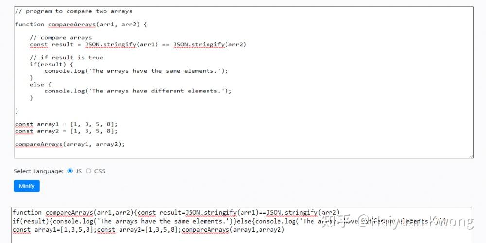 如何实现Javascript精简 (minify javascript) 到极致？ - 知乎