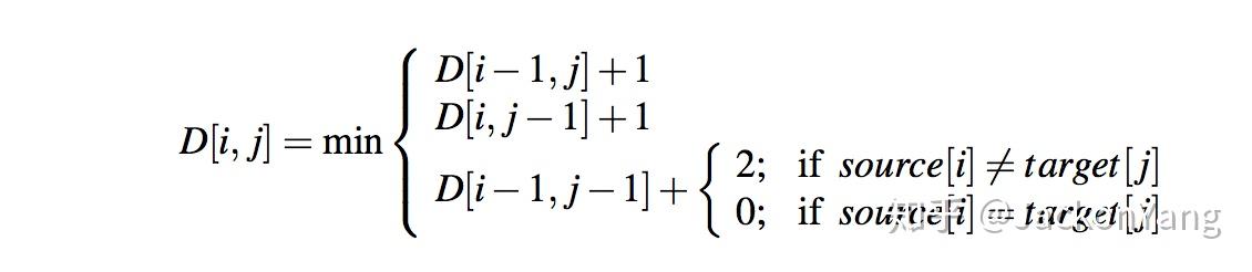 最小编辑距离levenshtein的 Python 实现 知乎