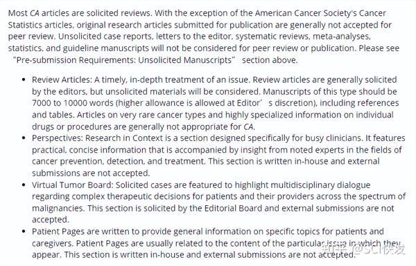 sci快发 | CA-A Cancer Journal for Clinicians：影响因子超高，肿瘤学TOP1期刊！ - 知乎