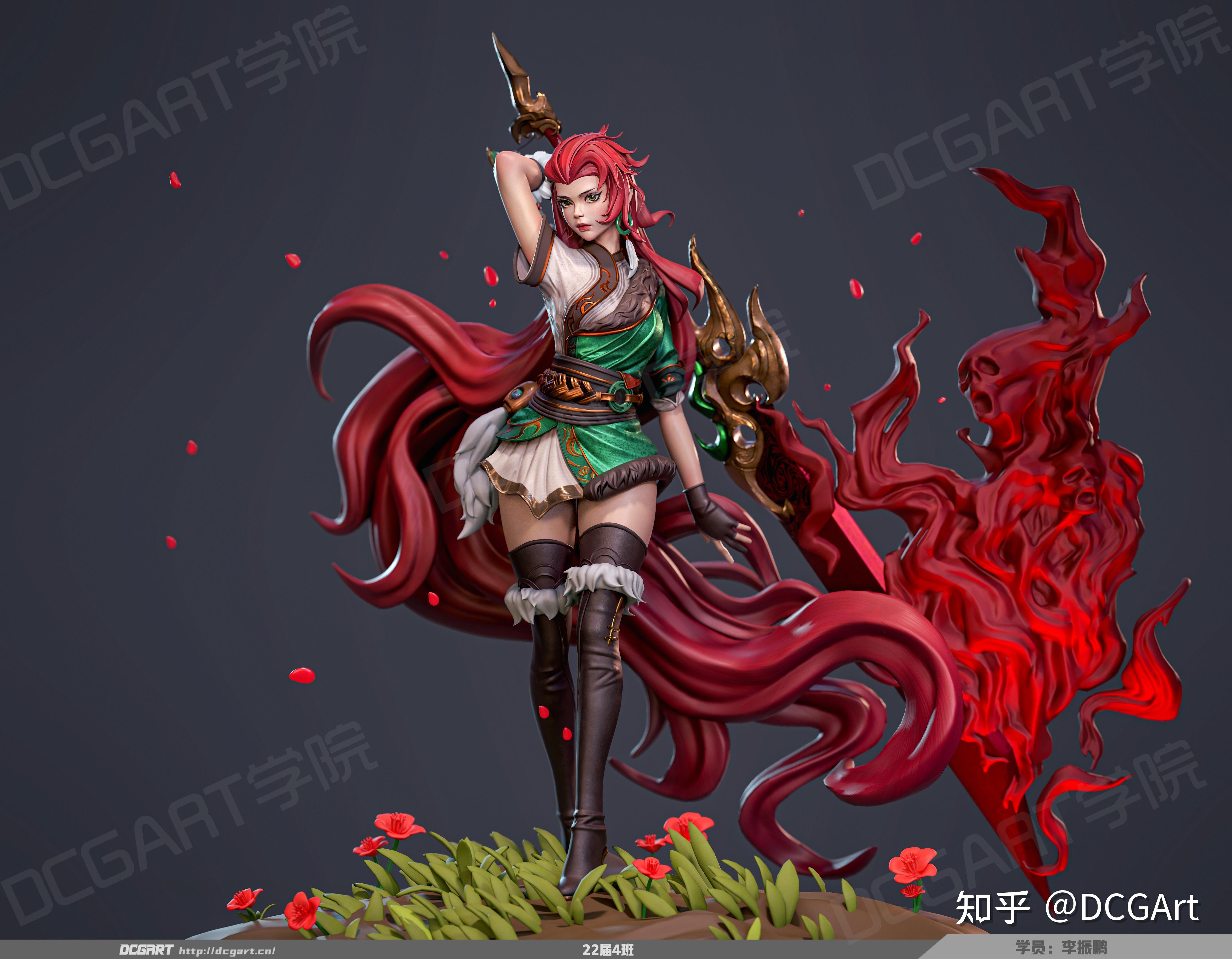 【DCGART学生建模作品回顾】线下实体班22届4班神王系列风格化角色上色版 - 知乎