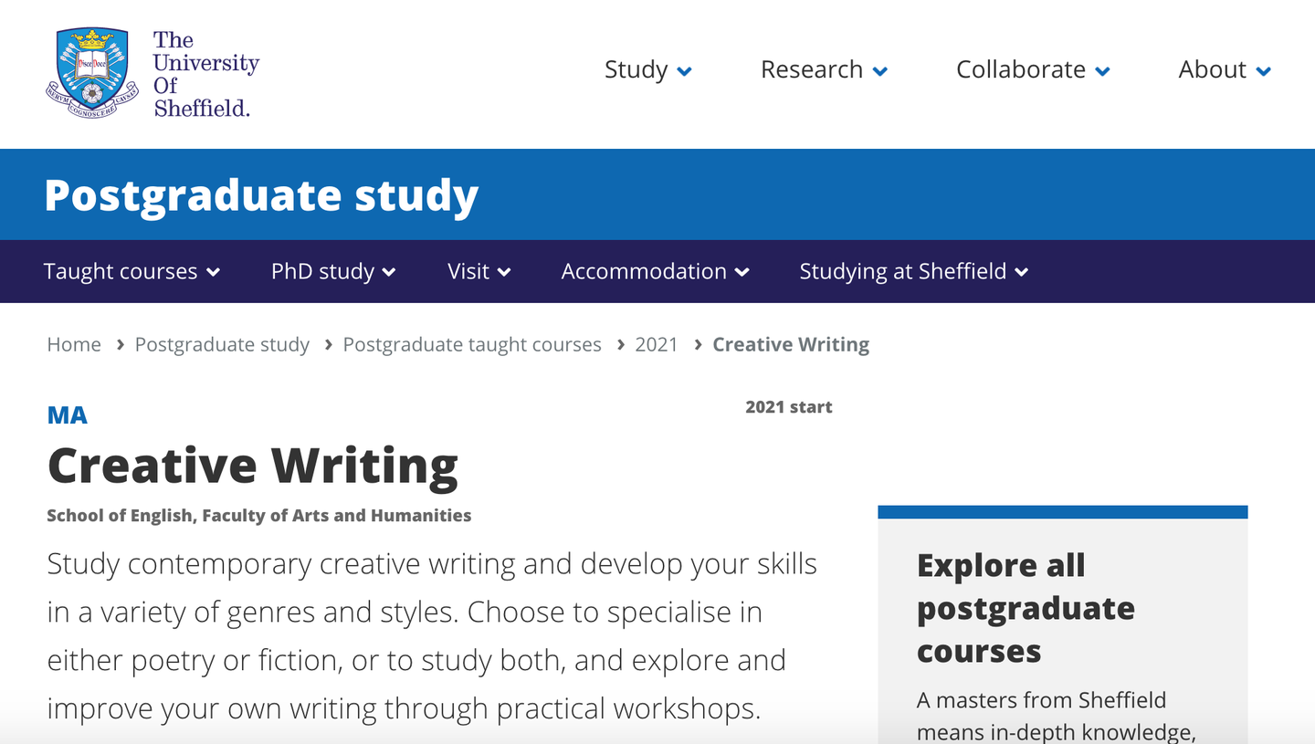 英国【创意写作】MA Creative Writing申请指南～（附各院校申请要求+学费） - 知乎