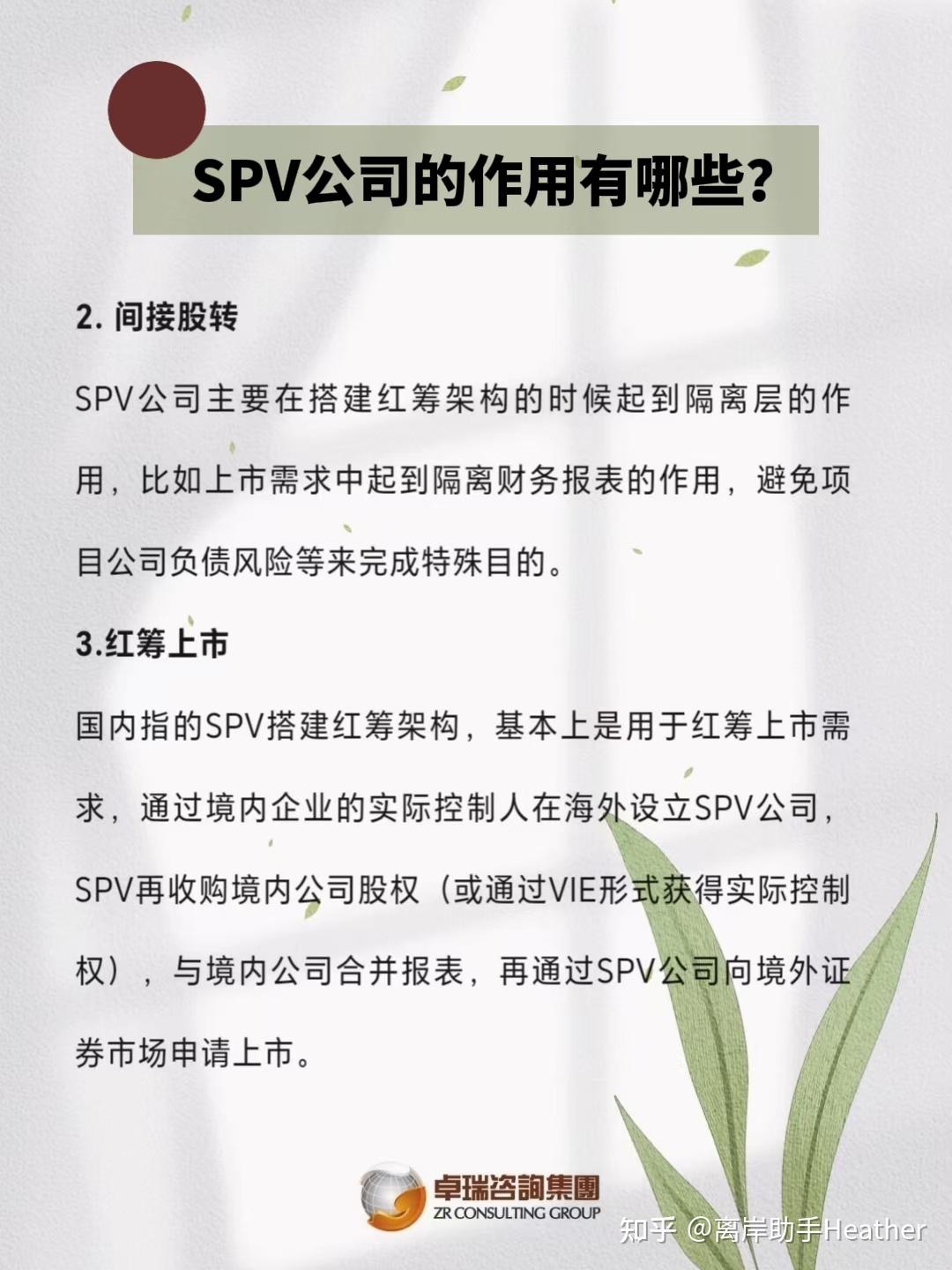 【科普】SPV公司的作用是什么？ - 知乎