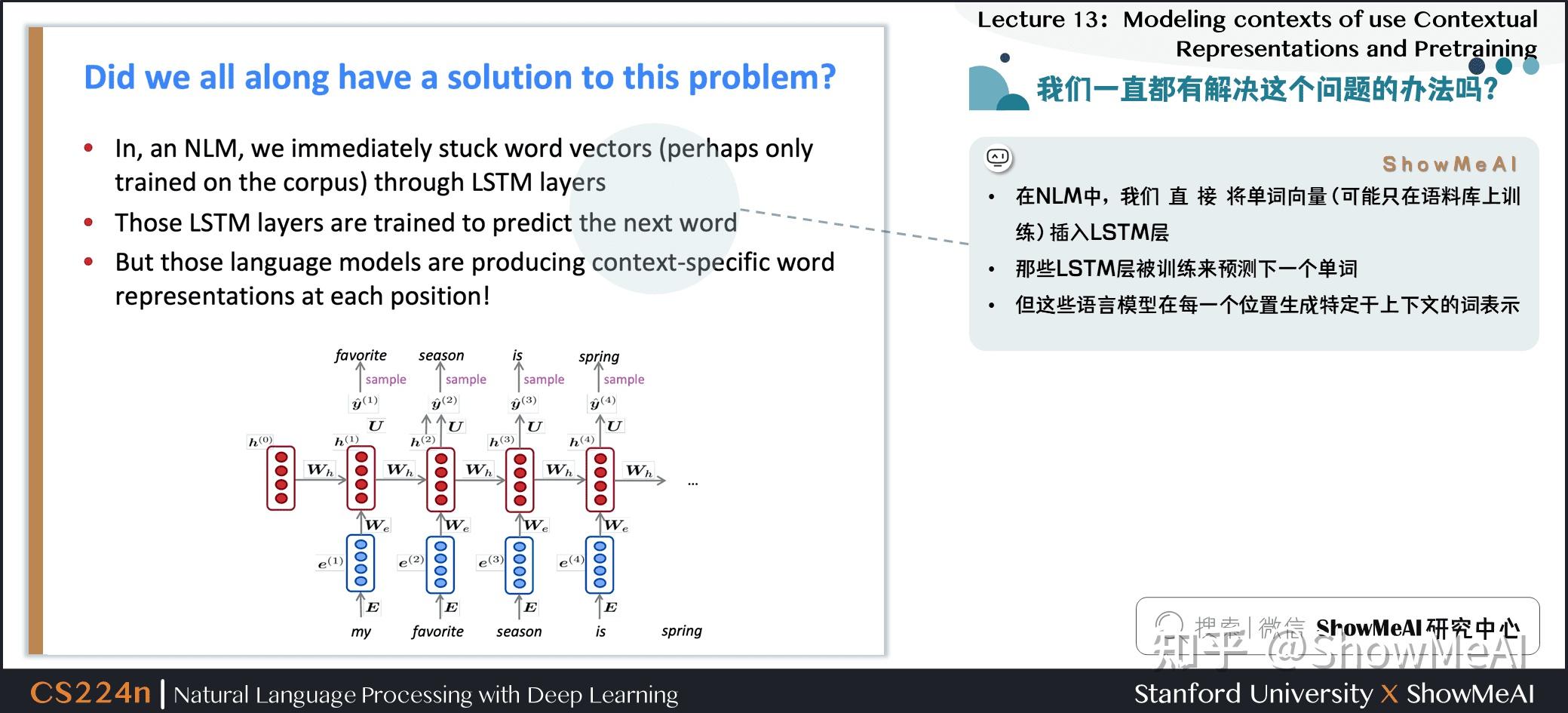 斯坦福NLP名课带学详解 | CS224n 第13讲 - 基于上下文的表征与NLP预训练模型(ELMo, transformer)（NLP通关指南·完结🎉） - 知乎