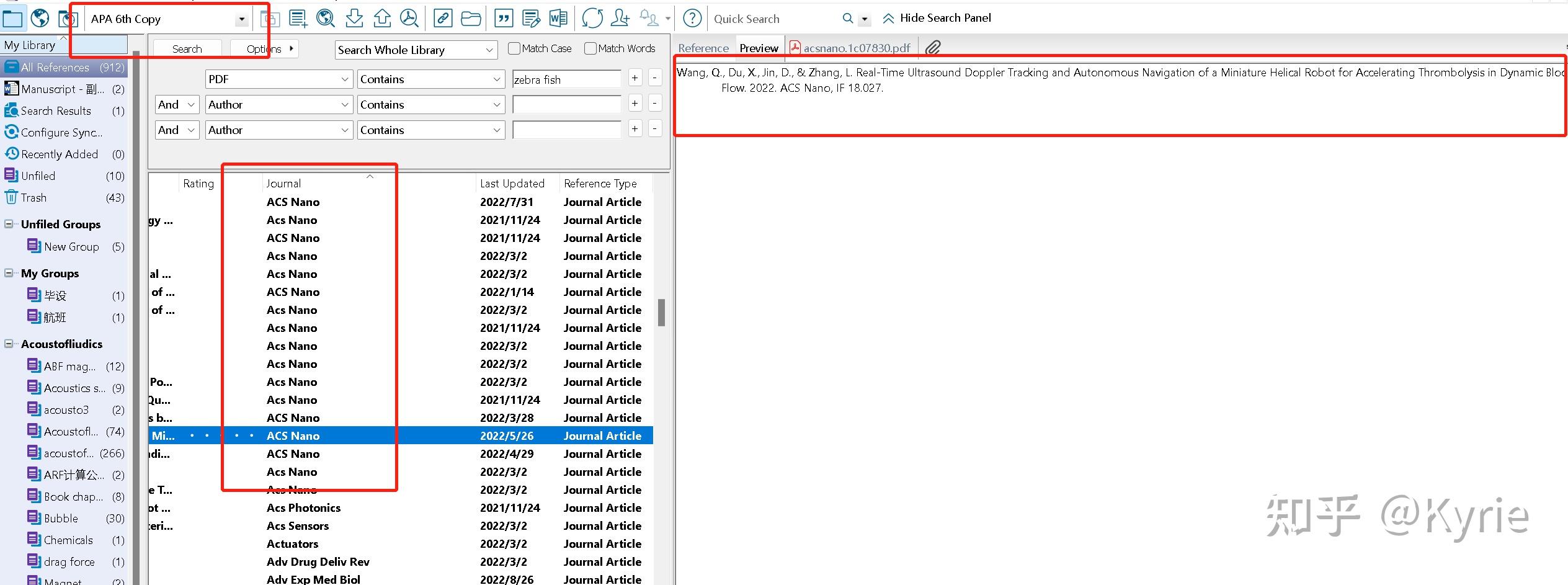 文献管理软件EndNote使用 - 知乎