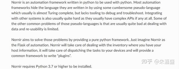 《网络工程师的Python之路》（nornir官网探寻1，Home） - 知乎