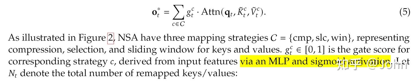 Deepseek NSA(Native Sparse Attetion)原理分析和代码实现以及与MOBA的简要对比 - 知乎