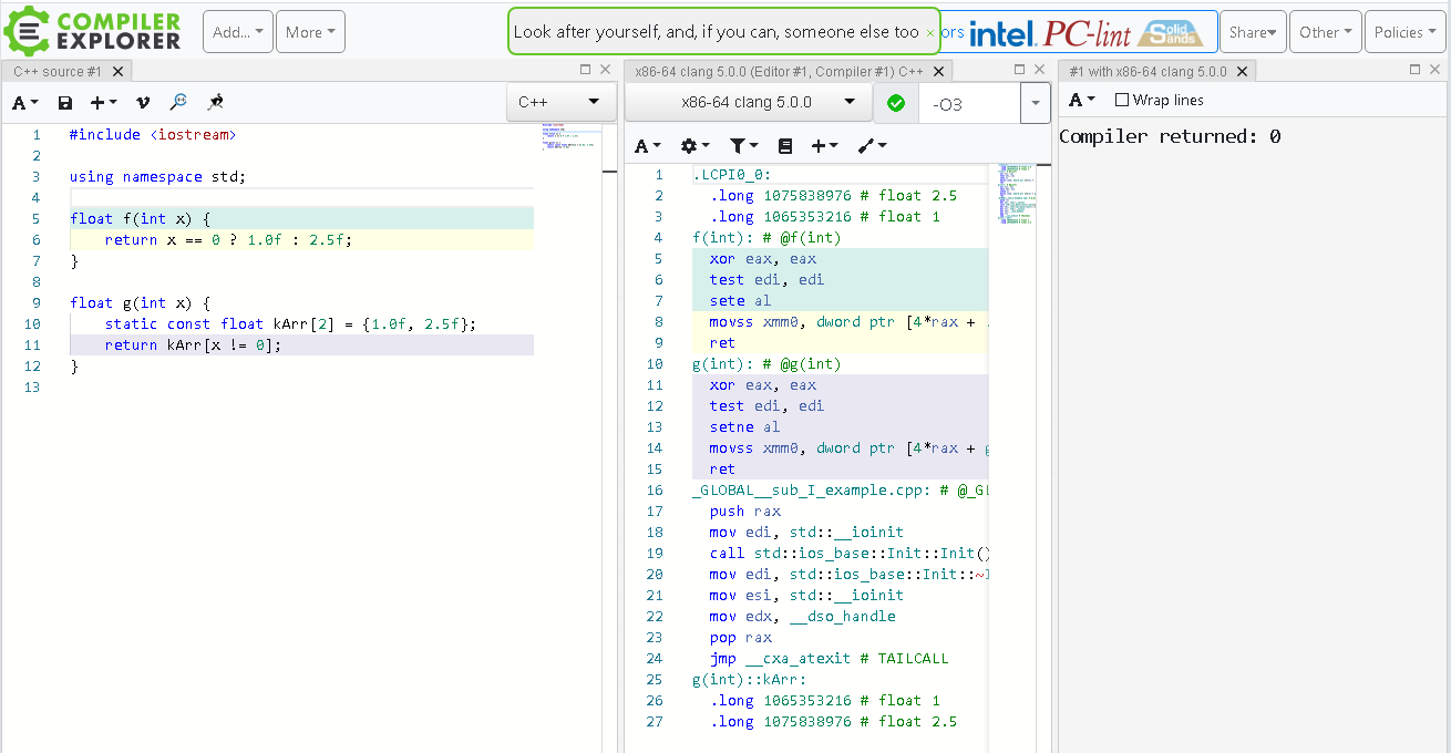 酷站推荐 - godbolt.org - Compiler Explorer |在线编译器/汇编语言 - 知乎