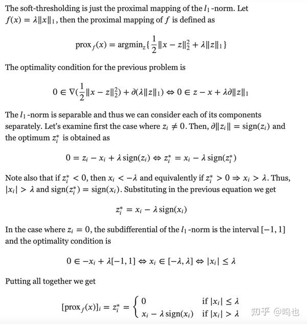 Soft Thresholding Operator - 知乎