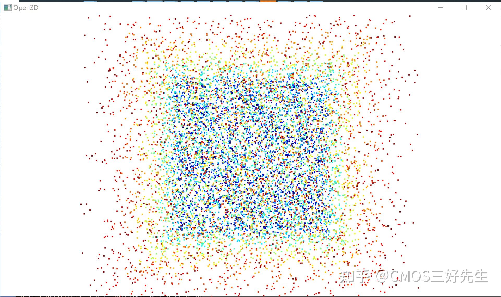 【Python3学习】安装并使用Open3D绘制随机点云（2022.07.08） - 知乎