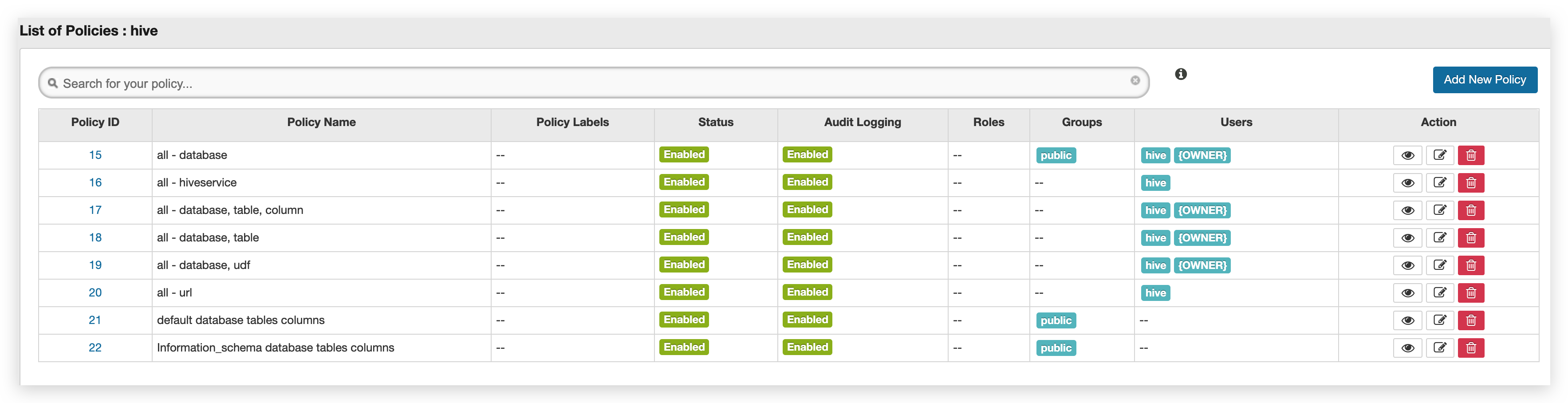 Apache Ranger整合Hadoop、Hive、Spark实现权限管理 - 知乎