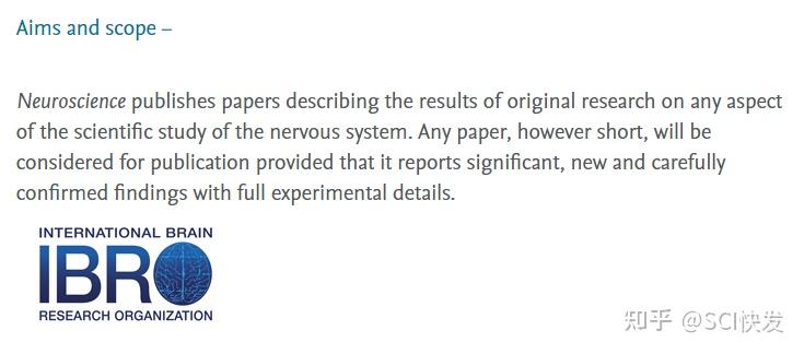 sci快发 | Neuroscience：神经科学3区，发文量多，国人友好 - 知乎