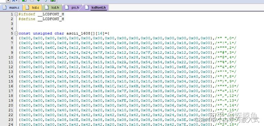 如何取大于32字体大小的ASCII字模（PCtoLCD2002） - 知乎