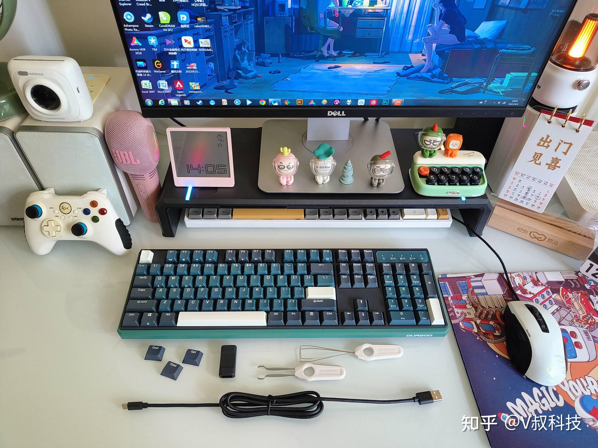 360天超长续航，全新外观设计，杜伽K620W机械键盘为无线而生！618键盘推荐！