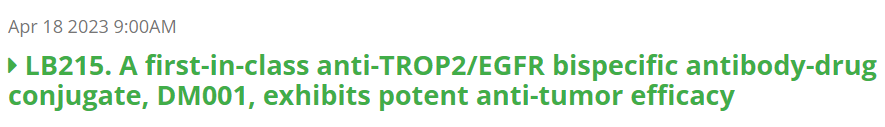 AACR2023| ADC药物及可用临床前动物模型 - 知乎