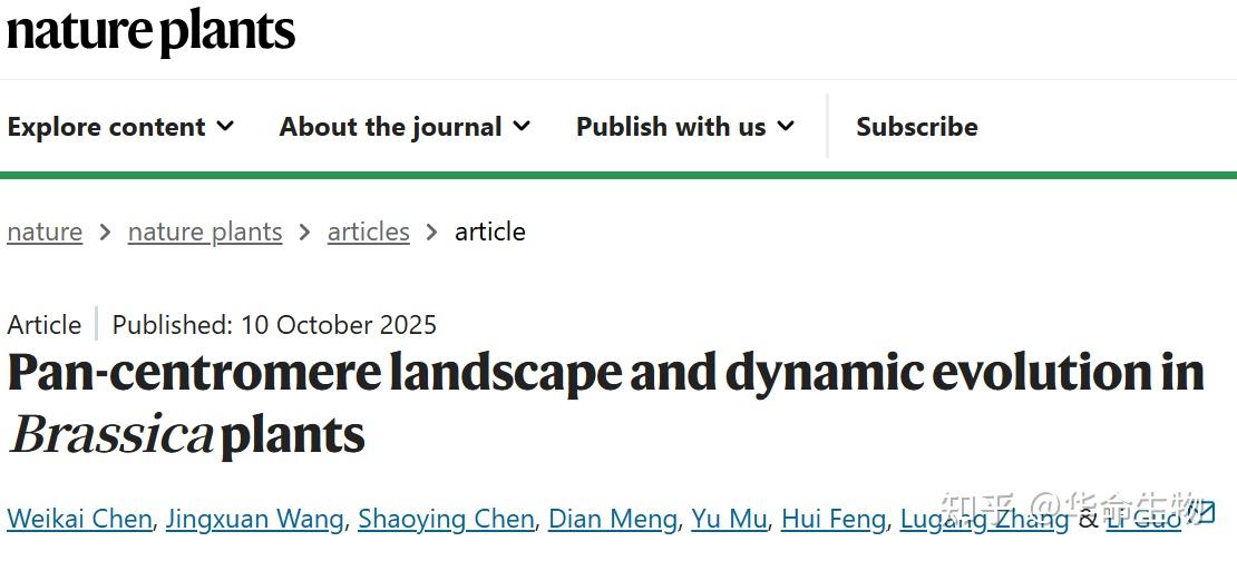 NP重磅 | T2T基因组解析芸薹属着丝粒演化 - 知乎