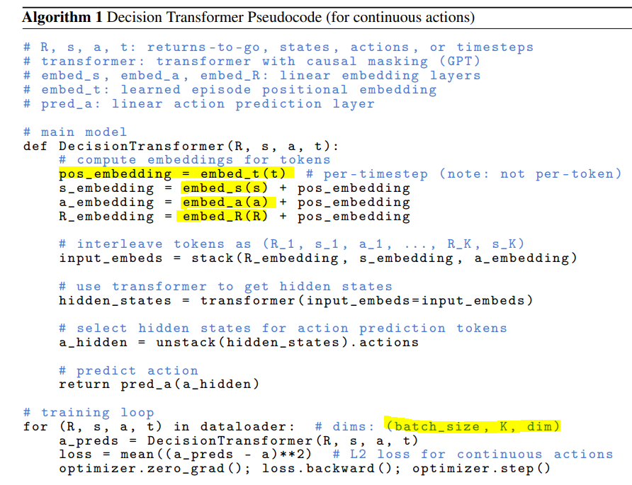 Decision Transformer Reinforcement Learning Via Sequence Modeling 知乎