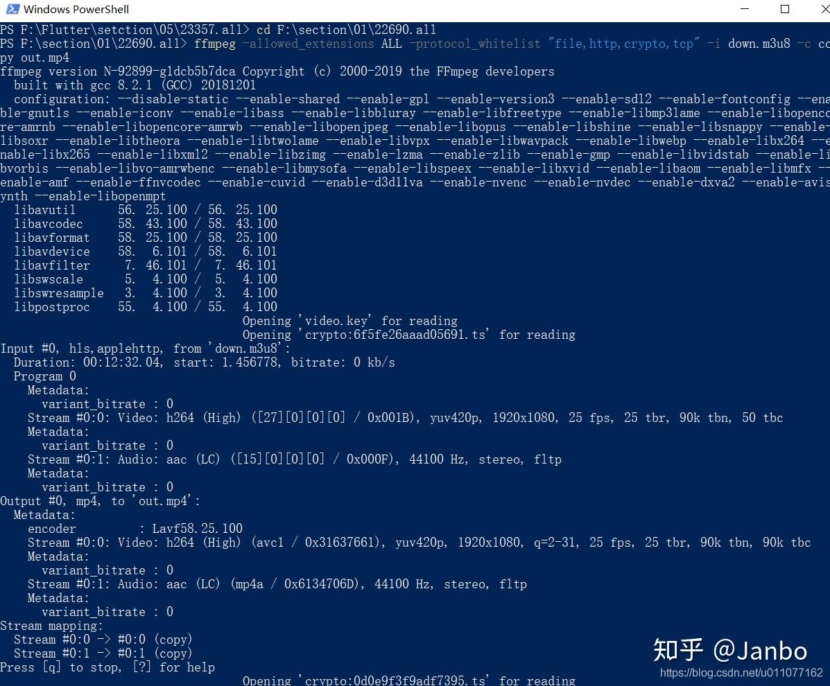 Python FFmpeg m3u8解密合成mp4 - 知乎