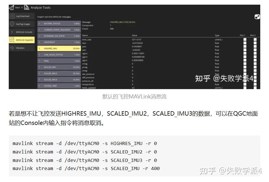 改变PX4飞控IMU消息频率（重启自动生效） - 知乎