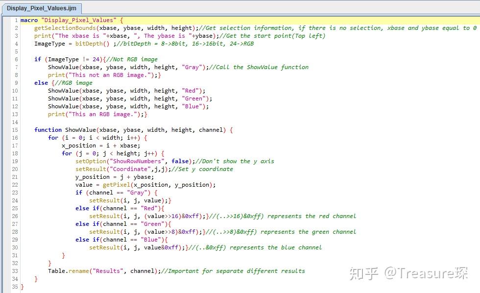 ImageJ开发教程——结果表格操作与像素展示 - 知乎