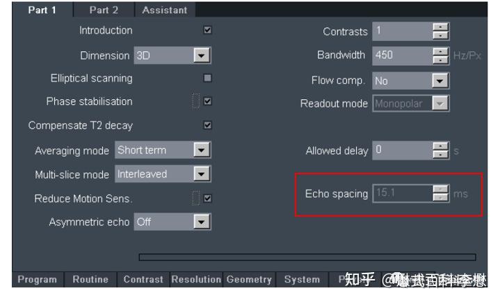 磁共振参数之回波间隔 - 知乎