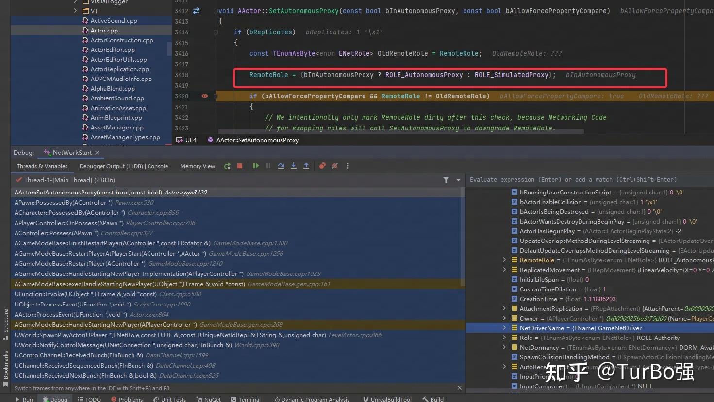 UE4 网络同步框架介绍及使用 - 知乎