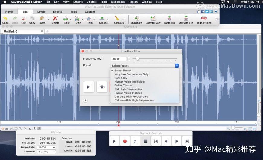 Mac OSX程序音频编辑器WavePad - 知乎