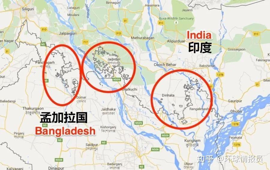 印度和孟加拉国，为什么交换162块飞地？ - 知乎