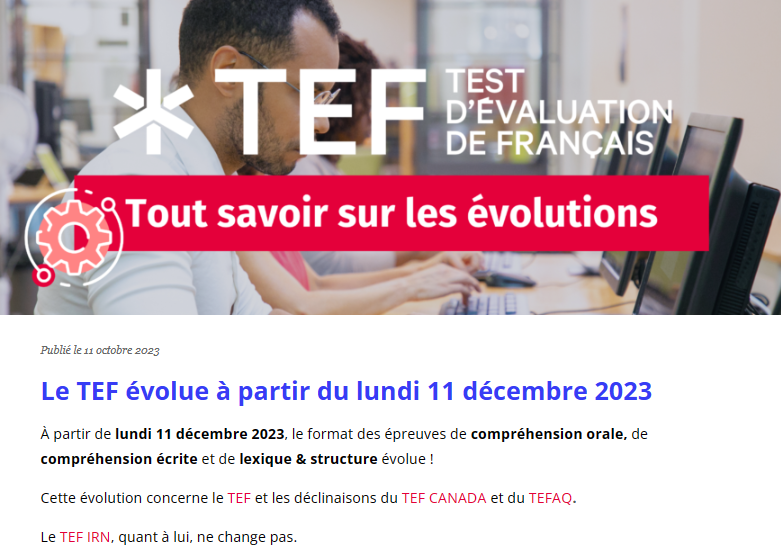 定了！TEF/TEF Canada/TEFAQ考试题型大改版！2023年12月11日生效，附资源！ - 知乎