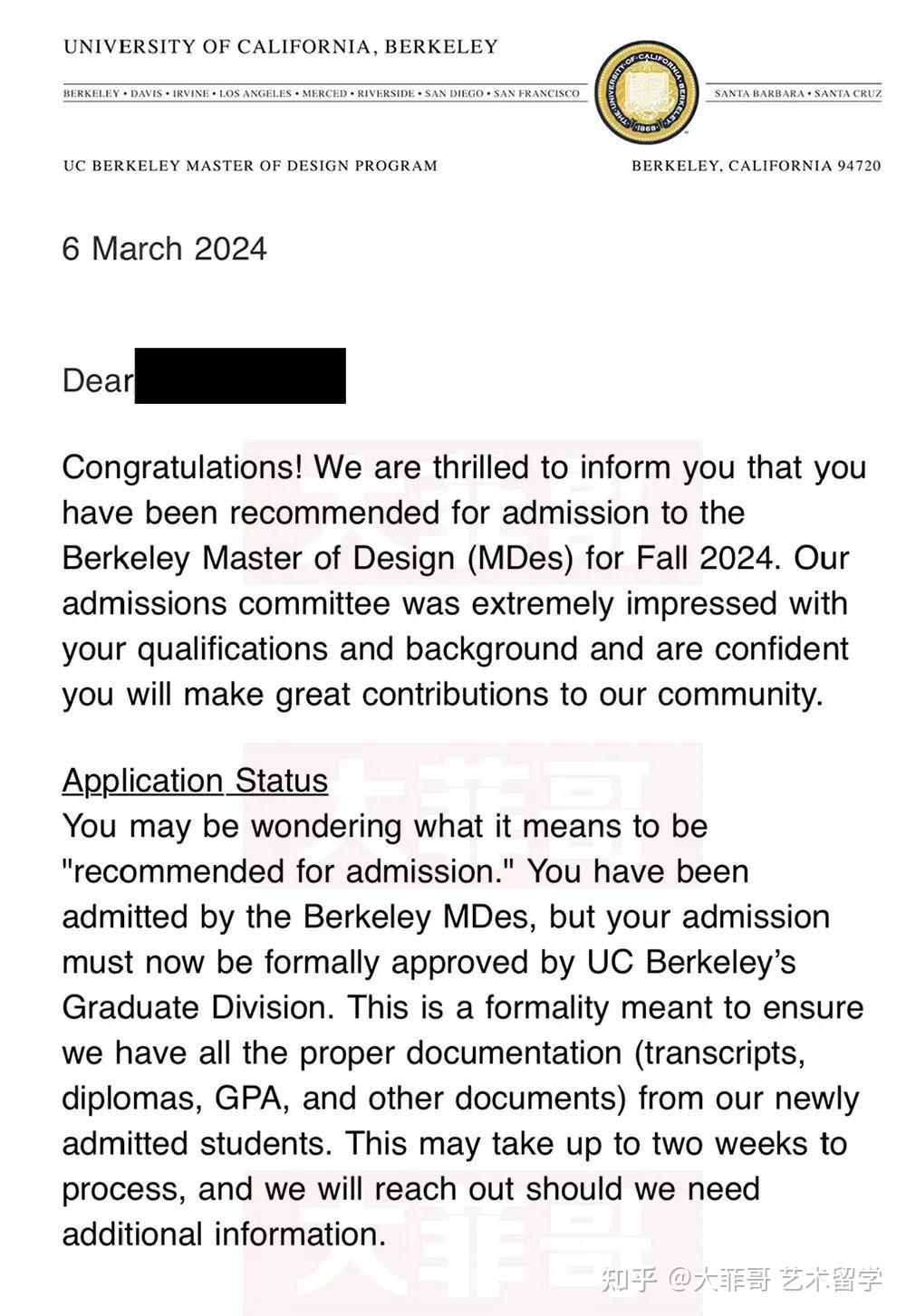 25 & 26Fall申请加州伯克利的设计MDes不可不知的offer攻略 - 知乎