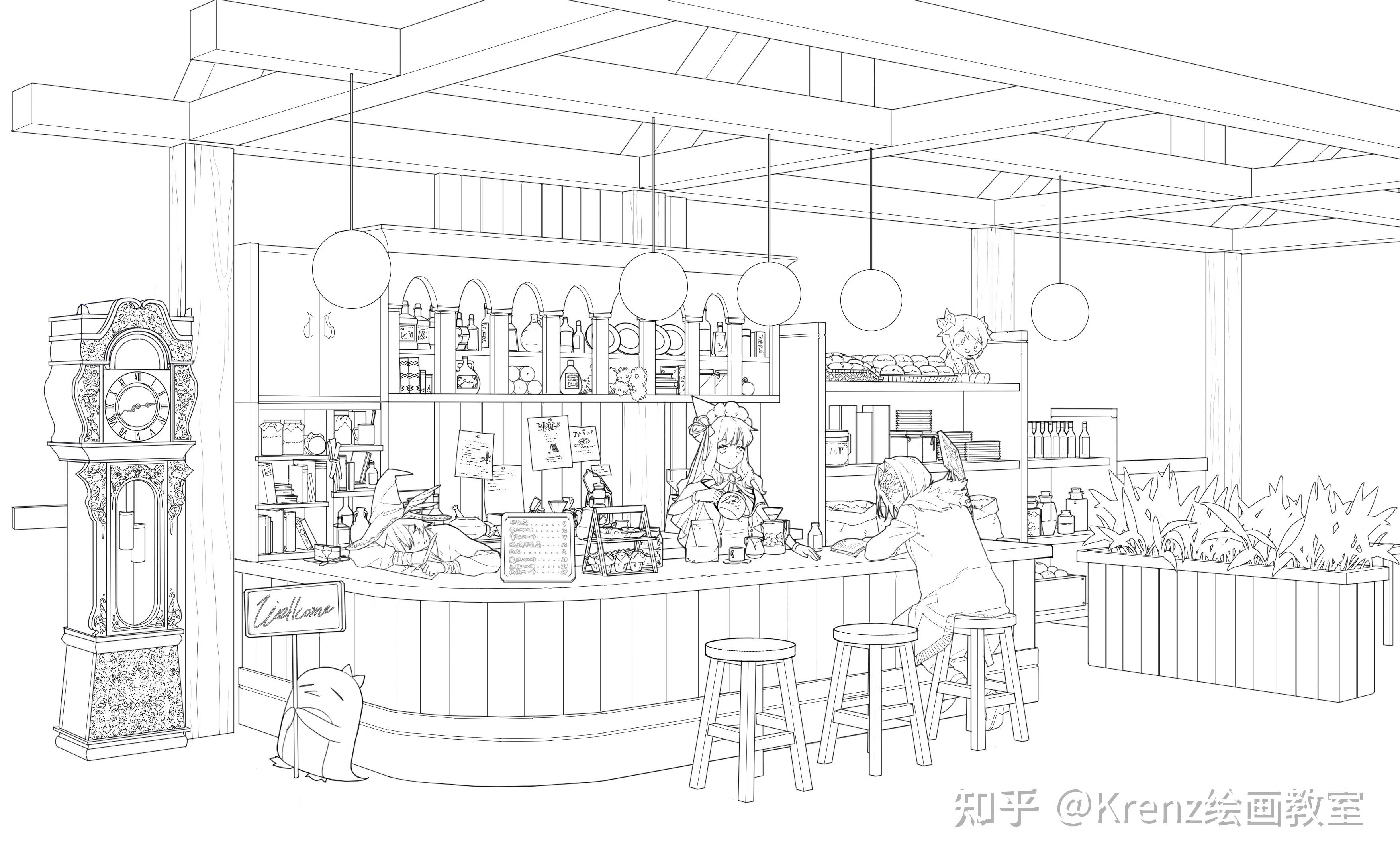 Krenz绘画教室【优秀作业心得】基础透视与结构-0121 - 知乎