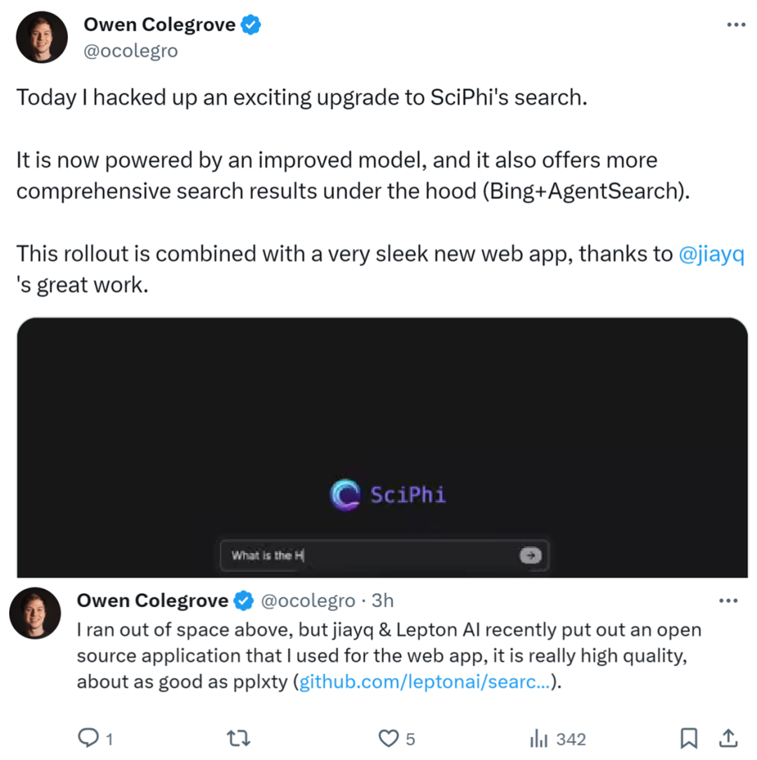 500行代码构建对话搜索引擎，贾扬清被内涵的Lepton Search真开源了 - 知乎