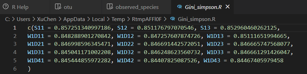R Alpha多样性指数的计算 - 知乎