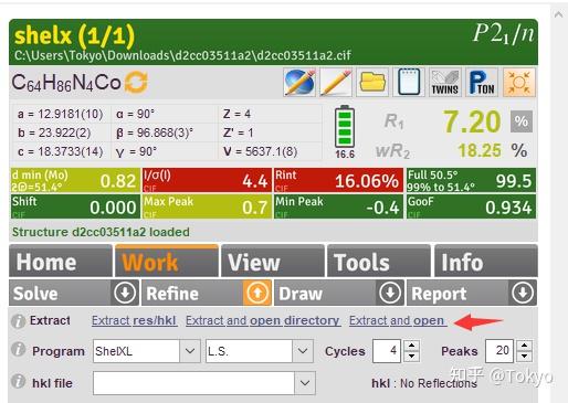 获取嵌入hkl文件的CIF文件 - 知乎