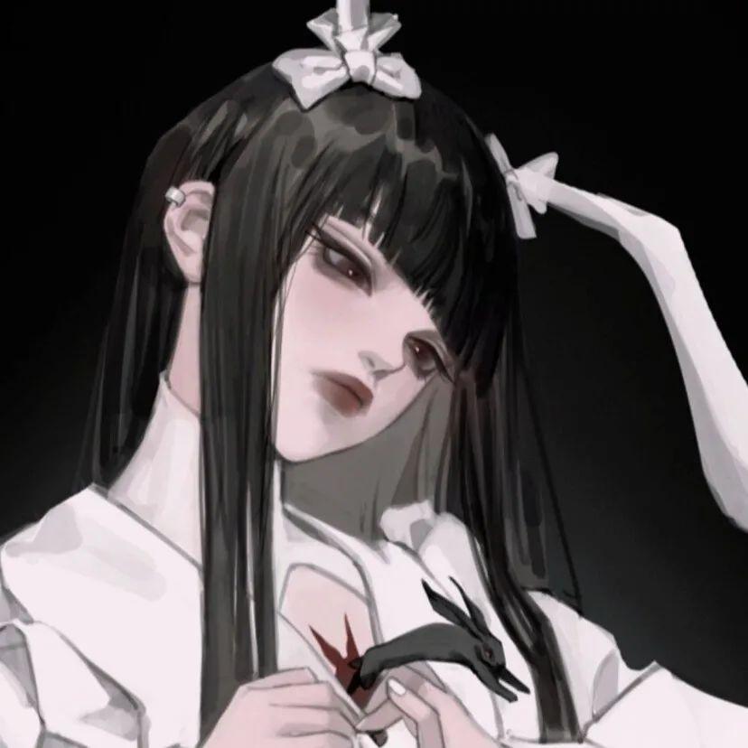 动漫女头︱暗黑丧系女生头像 - 知乎