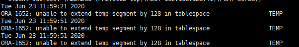 ORA-1652: unable to extend temp segment by 128 in tablespace TEMP解决 - 知乎
