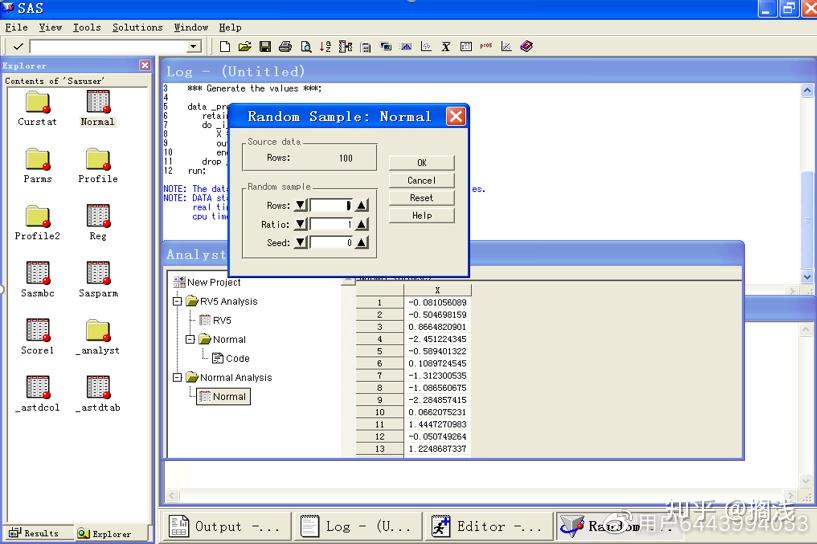 SAS的基本统计分析功能 ——SAS Analysis 模块 - 知乎