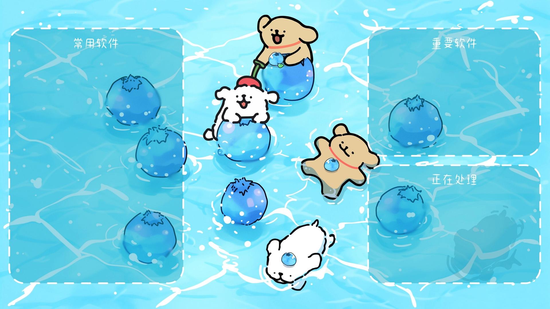 线条小狗 分区电脑壁纸合集|女生打工人电脑桌面壁纸 1080P/2K/4K 高清全屏素材 - 知乎