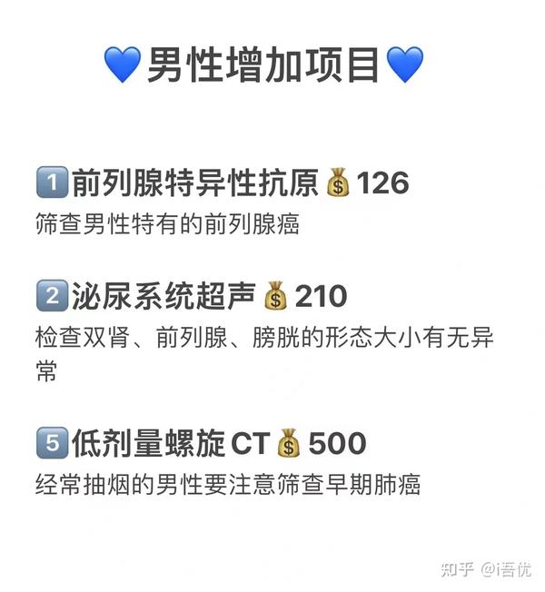 全身体检应该做什么项目?需要多少钱? 知乎