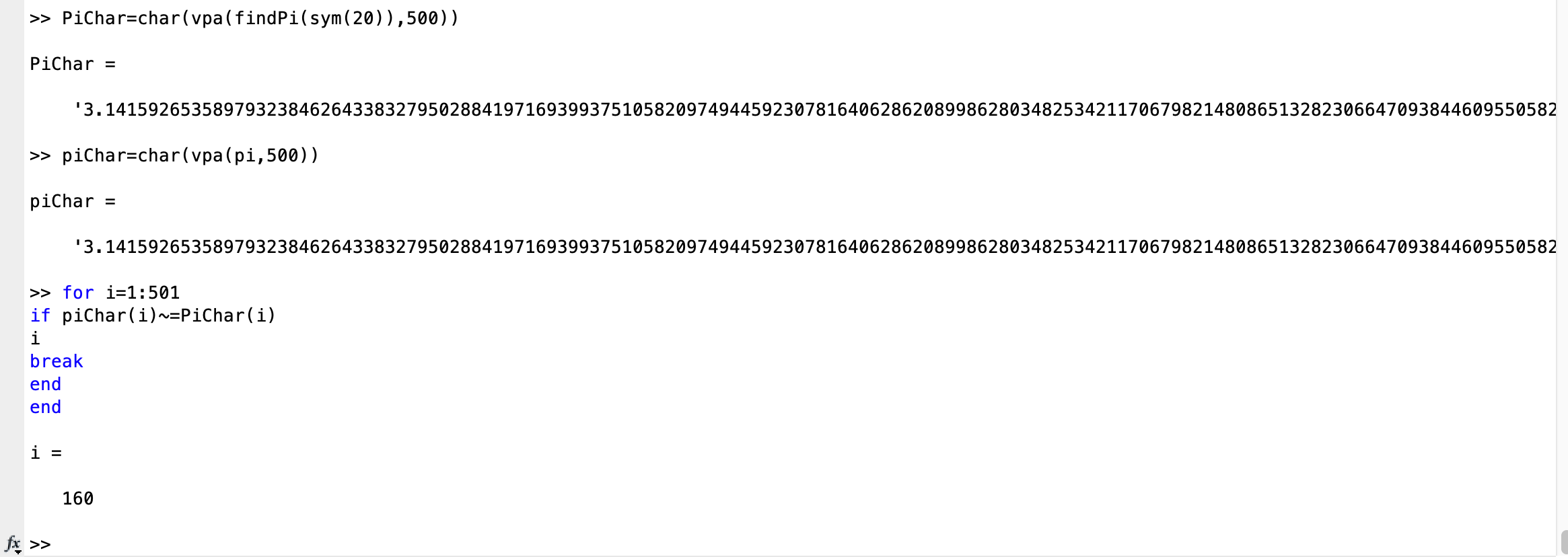 MATLAB编程计算圆周率 - 知乎