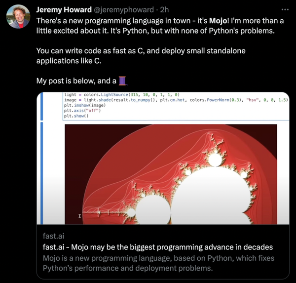 编译器大佬chris Lattner全新编程语言「mojo」:兼容python核心功能,提速35000倍 知乎