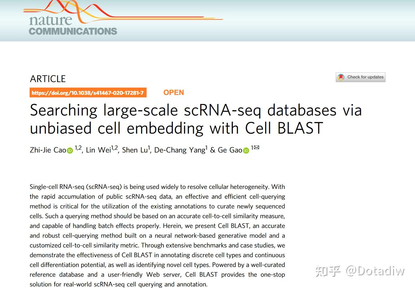 如何使用 Cell BLAST 来注释单细胞的细胞类型 - 知乎