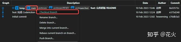 Gitgraph 插件使用 知乎