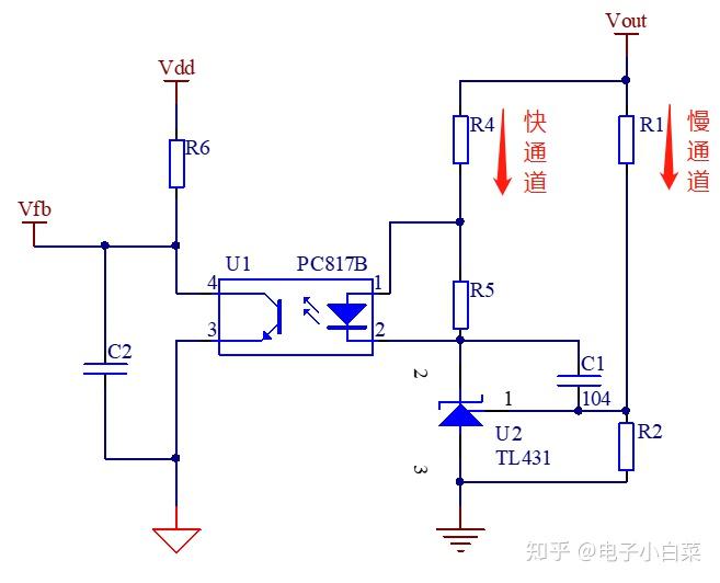 开关电源中TL431与PC817构成反馈的电路分析？ - 知乎