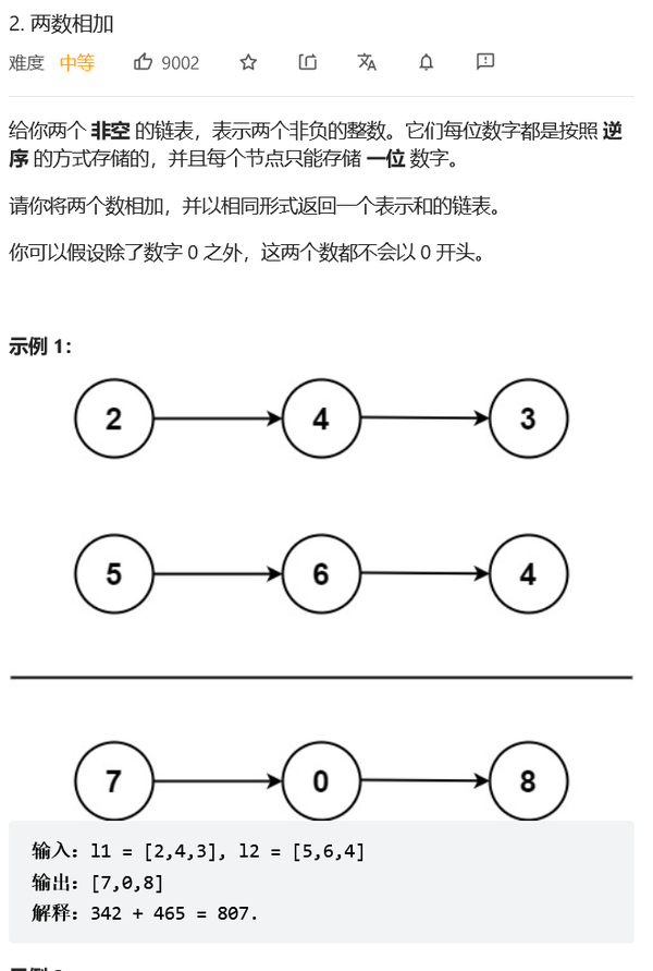 leetcode：2.两数相加 - 知乎